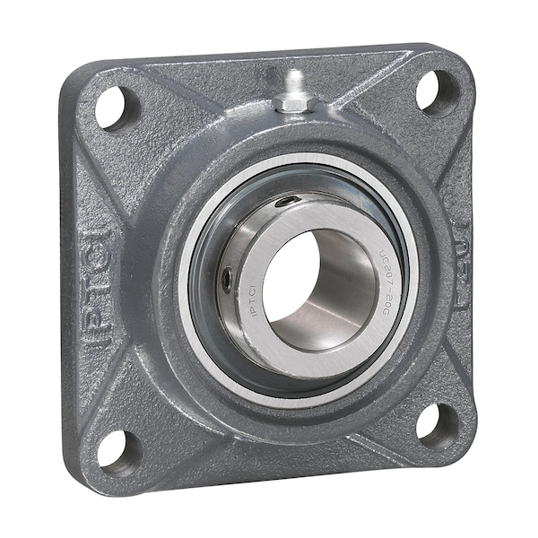 Iptci 4-Bolt Flange Ball Bearing Mounted Unit, 65 mm Bore, Set Screw Locking UCF213-65 MM | Zoro